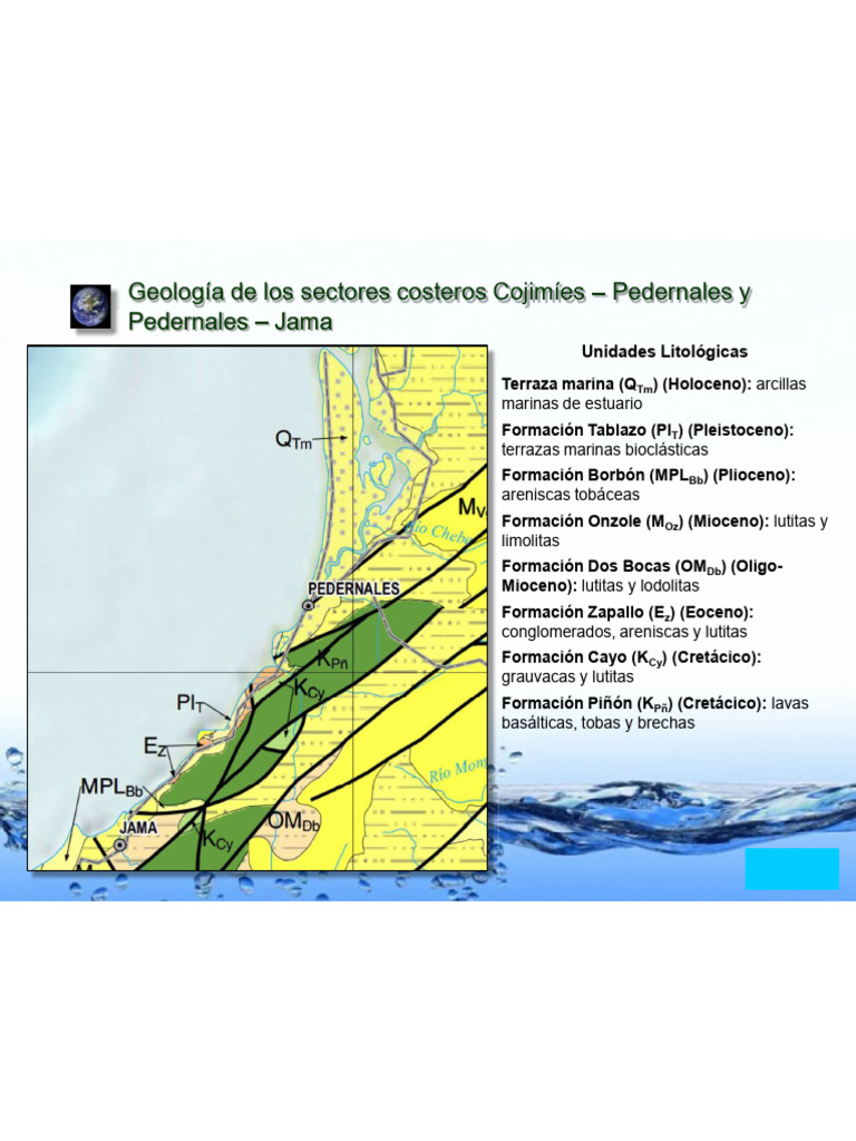 Mapa Geologico Pedernales y Manta | PDF | Ciencia y matemáticas