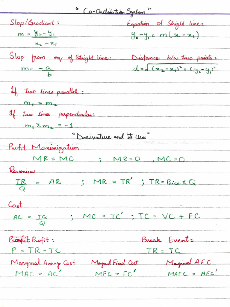 BMS All Important Formulas | PDF | Science & Mathematics | Technology ...