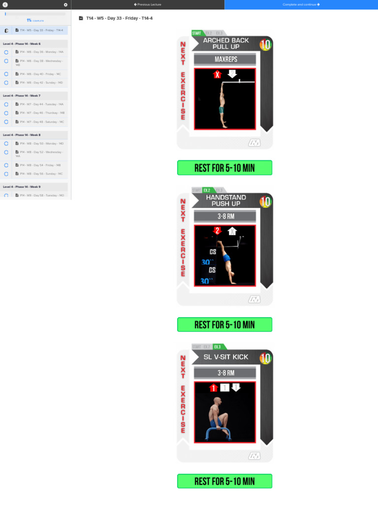 T14 - W5 - Day 33 - Friday - T14-4 - Cali Move | PDF