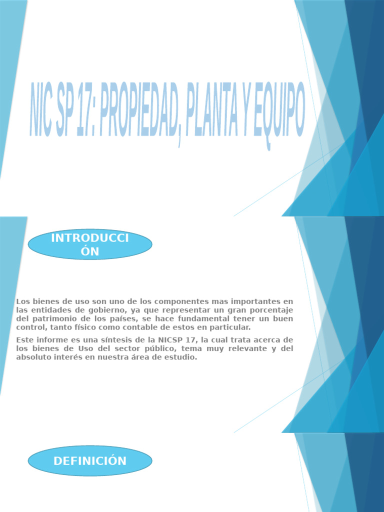 Nicsp 17 Propiedad Planta y Equipo | PDF | Depreciación | Contabilidad
