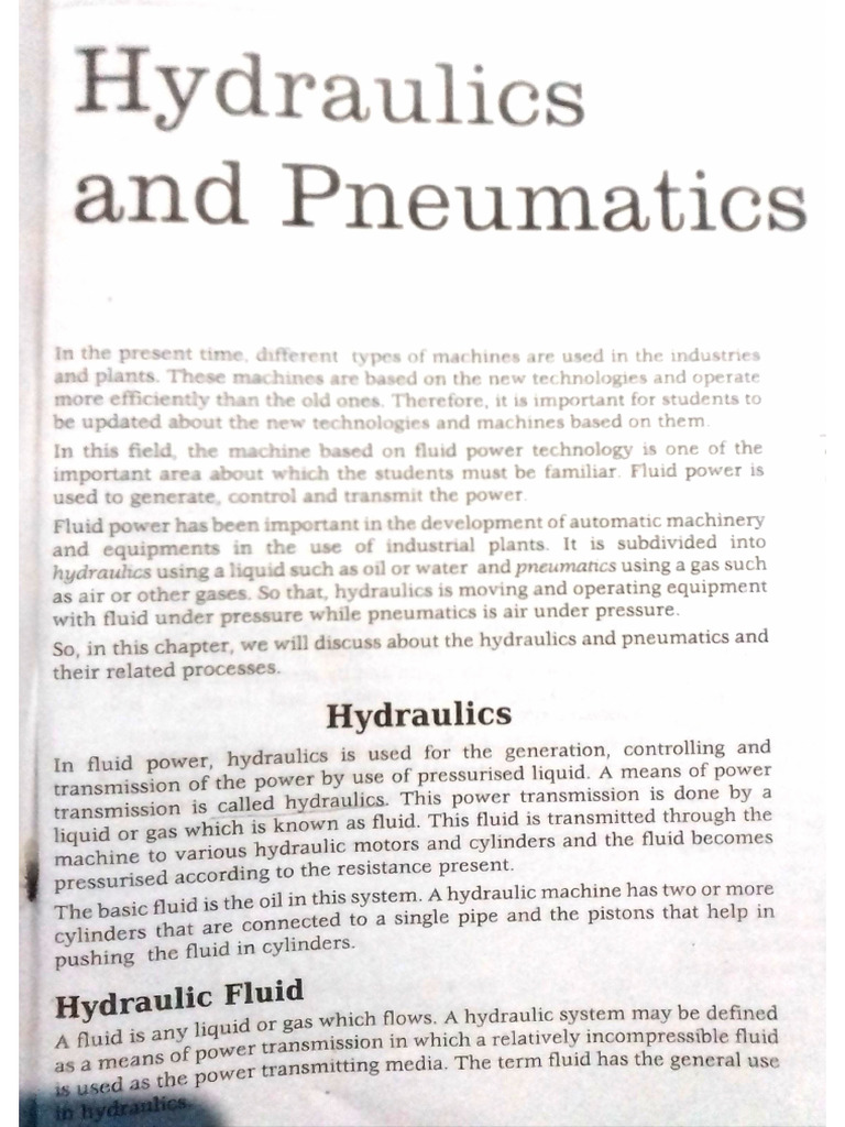 Pneumatic and Hydrolic | PDF