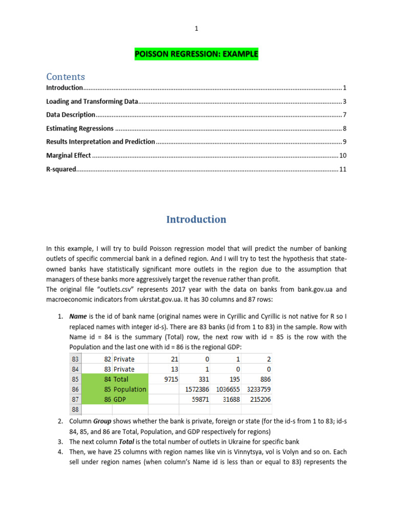 R Poisson | PDF | Coefficient Of Determination | P Value