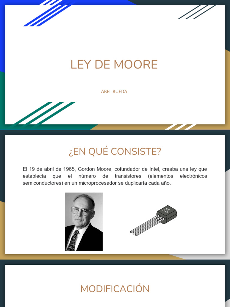 Ley de Moore: Evolución y Desafíos Actuales | PDF | Libros para ...