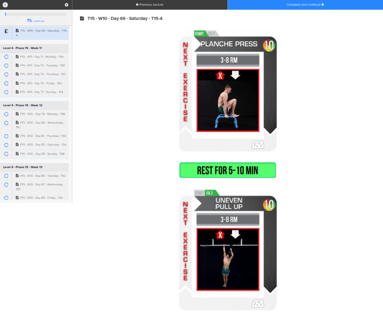 T15 - W10 - Day 69 - Saturday - T15-4 - Cali Move | PDF