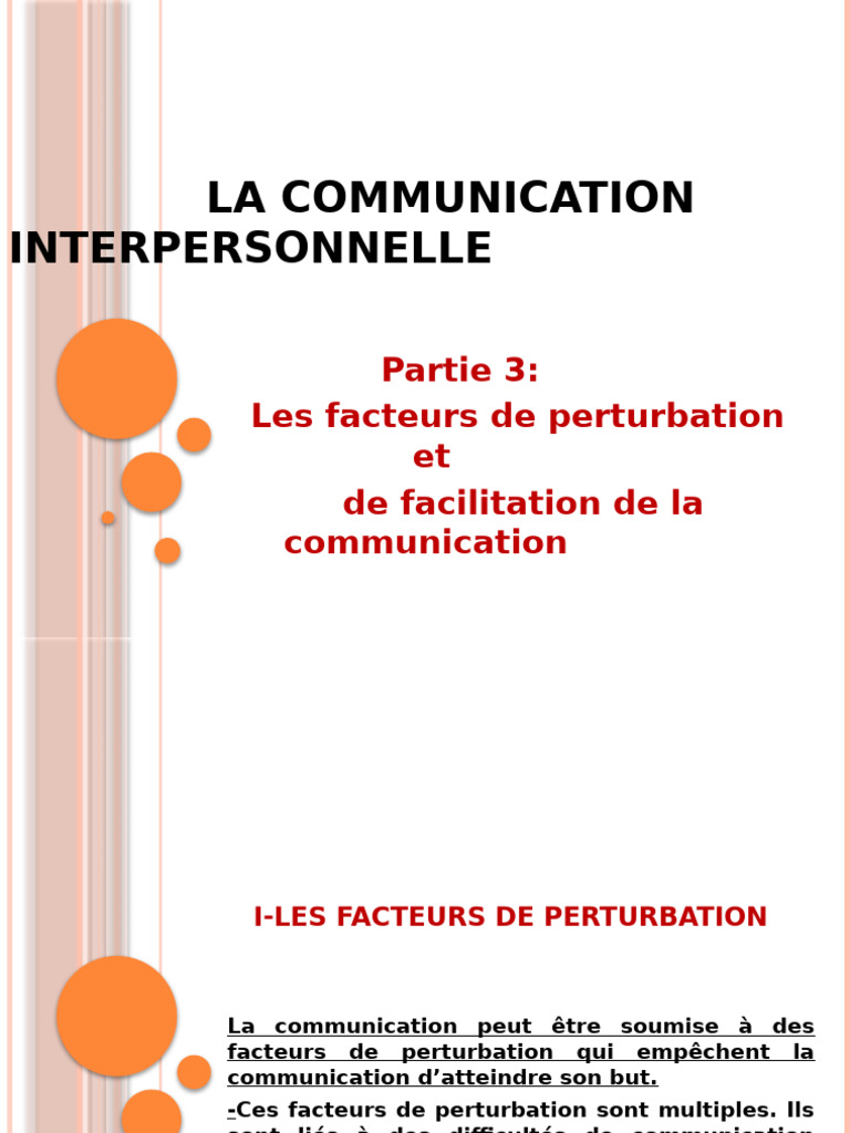 Séquence 1-Partie3 - Les Facteurs D'échec Et de Réussite de La | PDF | la communication ...