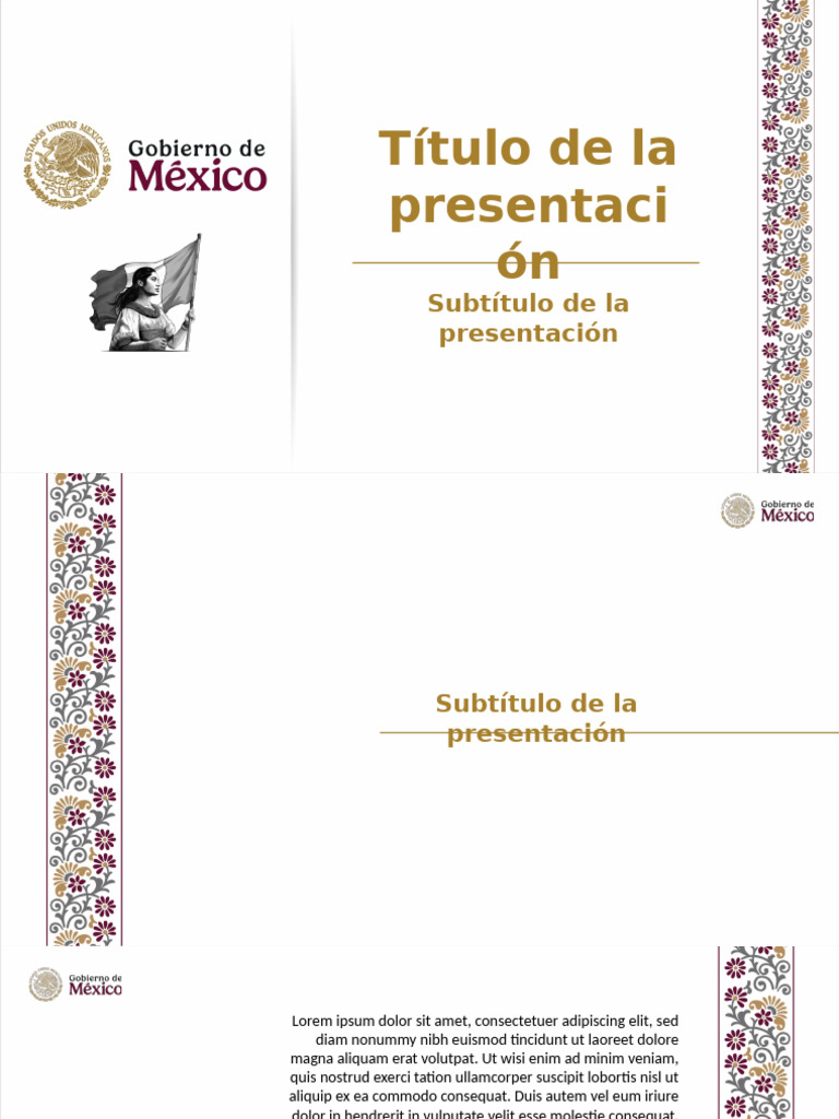 Plantilla Gobierno de México | PDF