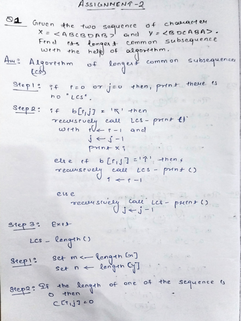 DAA Assignment 2 | PDF