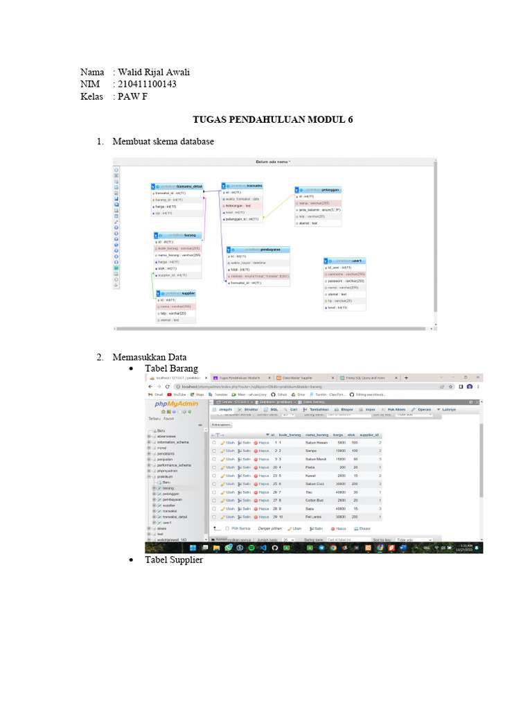 21-143 Walid Rijal Awali TP6 | PDF
