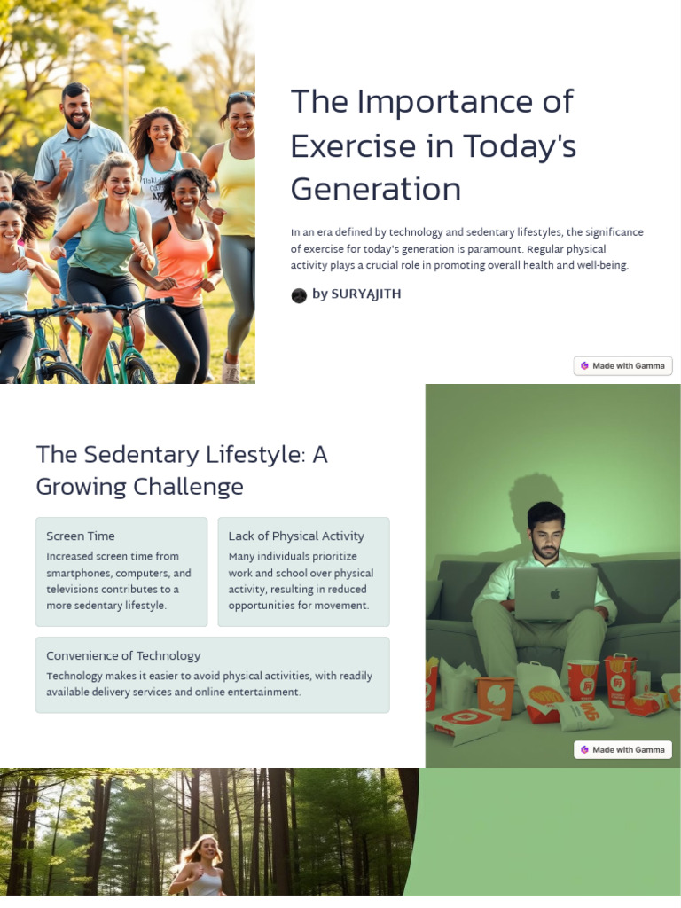 Importance of Exercise for Today's Youth | PDF | Psychology ...