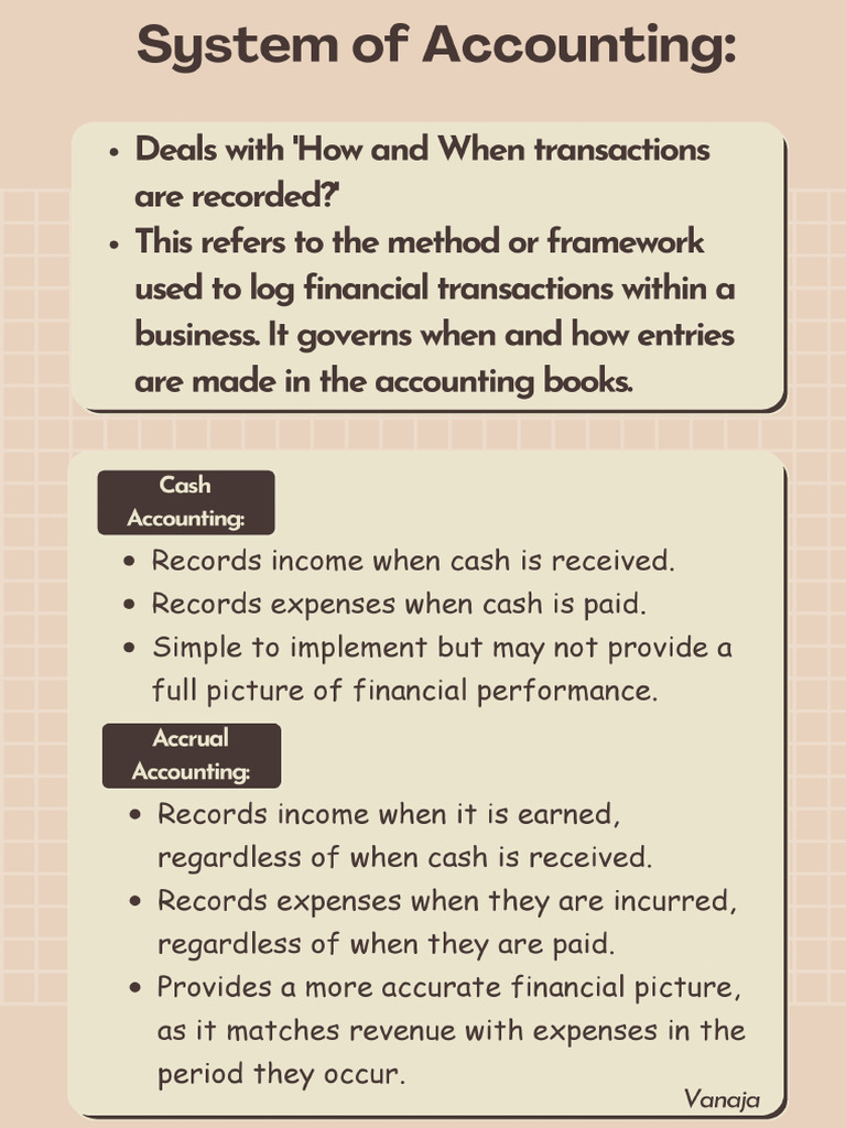 System and Types of Accounting | PDF