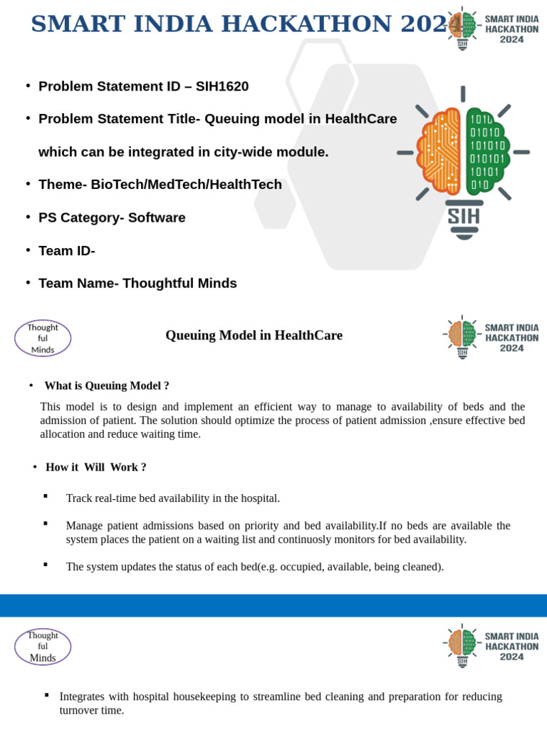 SIH2024 IDEA Presentation Format | PDF | Patient | Hospital