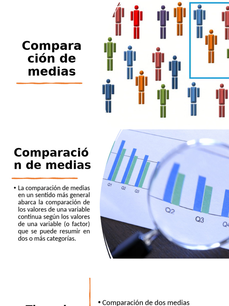 Comparación de Medias y Pruebas Estadísticas | PDF | Crecimiento ...