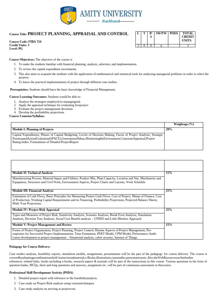 FIBA | PDF | Project Management | Analysis