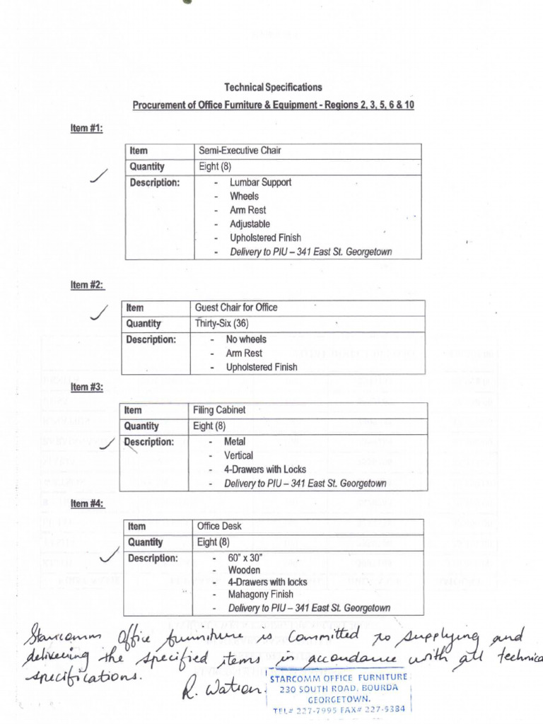Technical Specifications | PDF