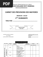 Programme National Des Cours Secondaire en RDC PDF | PDF | Enseignement secondaire | Enseignement