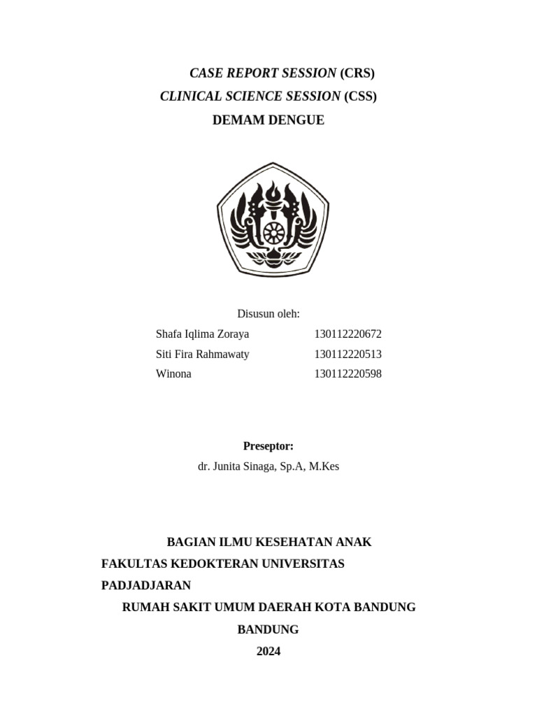 REFERAT-Demam Dengue CRS CSS | PDF