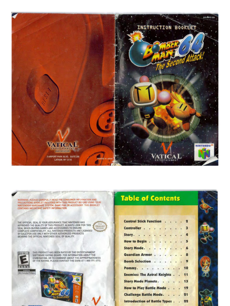 Bomberman 64 - The Second Attack! (USA) | PDF
