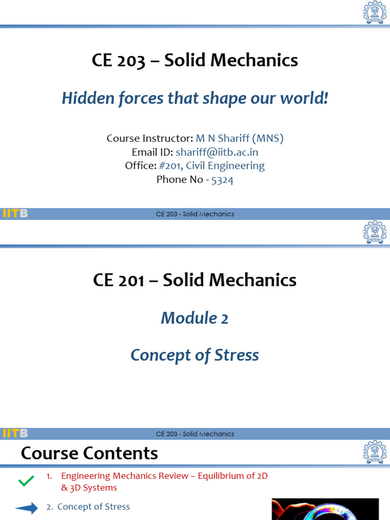 Engineering Students: Solid Mechanics | PDF | Stress (Mechanics) | Bending