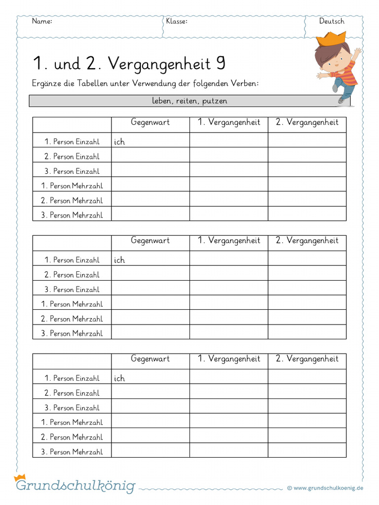 1 Und 2 Vergangenheit 9 | PDF