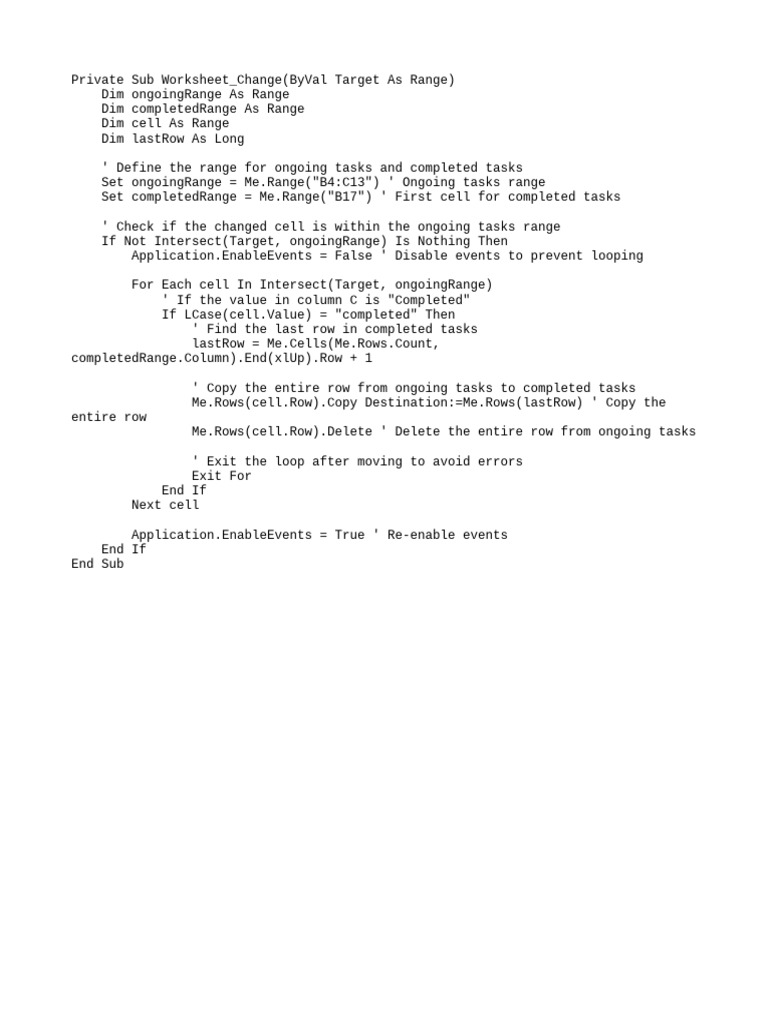 Ongoing to Completed Tasks | PDF