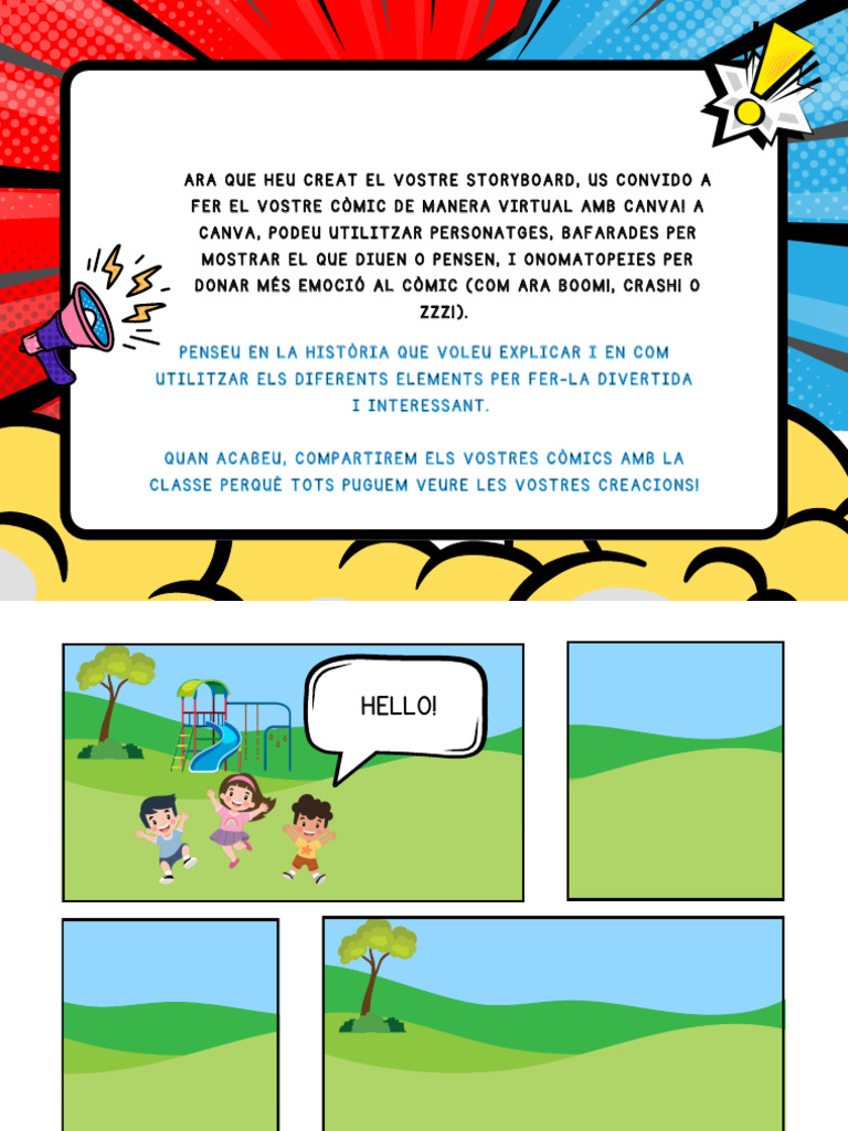 Blanco 6 Paneles Cómic | PDF