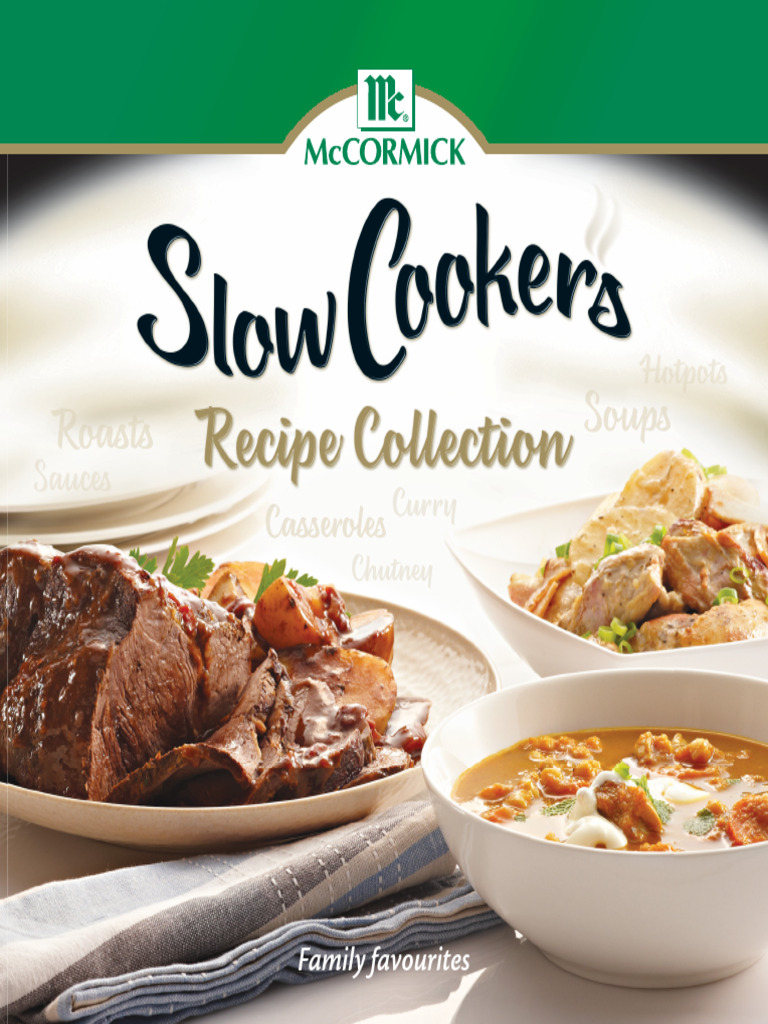 2010 McCORMICK Slow Cookers Recipe Collection | PDF | Sausage | Slow Cooker
