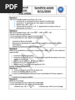 Contrôle de Mathématiques 2AC Semestre 2 | PDF | Géométrie | Formes ...