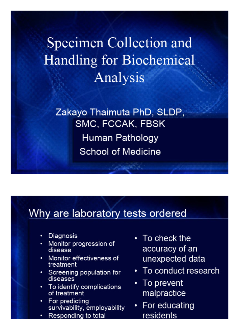 10A. Specimen collection II | PDF | Blood Plasma | Coagulation