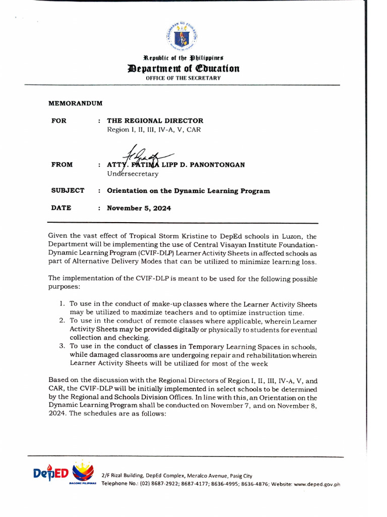 CVIF-DLP Orientation for Teachers | PDF | Human Communication ...