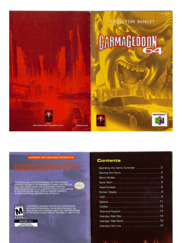 Carmageddon 64 (USA) | PDF
