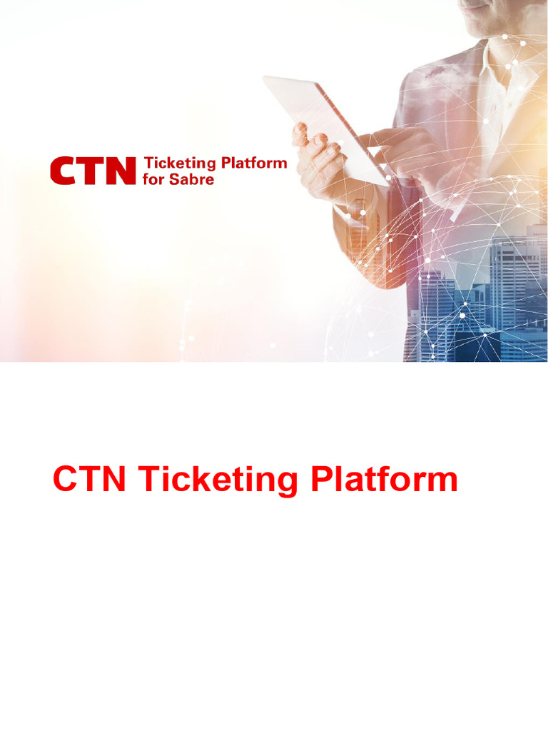 CTN Ticketing Platform User Guide | PDF | Login | Computing