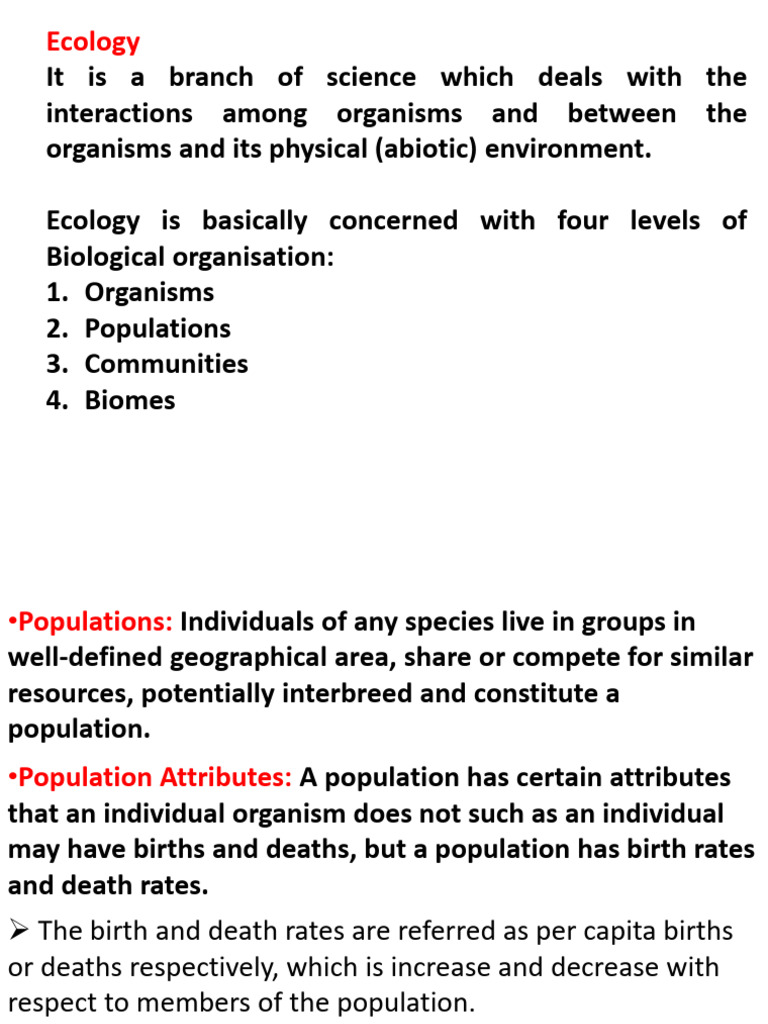 Understanding Population Ecology Basics | PDF | Logistic Function | Ecology