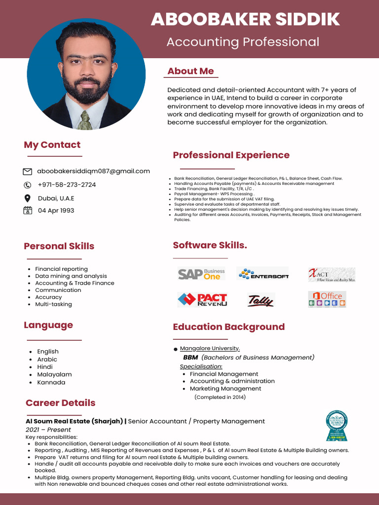 cv (17) | PDF | Accounts Payable | Business