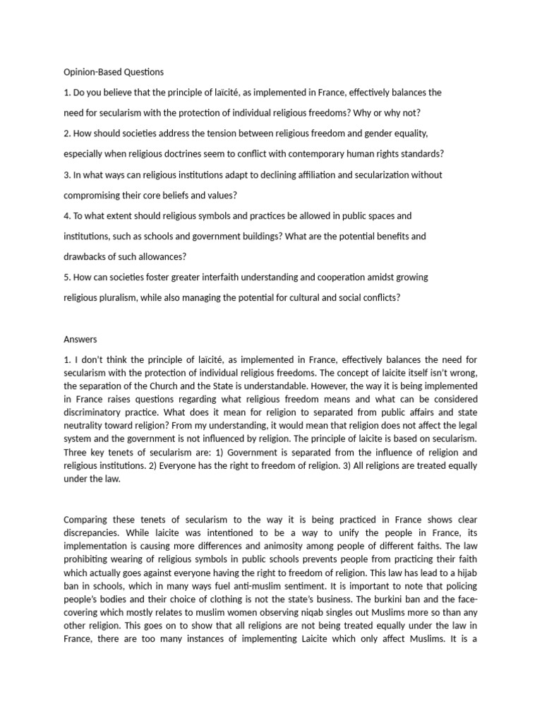 Issues of Religion in Contemporary Society | PDF | Secularism | Patriarchy