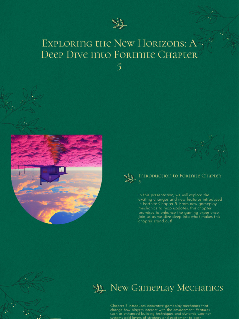 Slidesgo Exploring The New Horizons A Deep Dive Into Fortnite Chapter 5 20241119185532N6xT | PDF