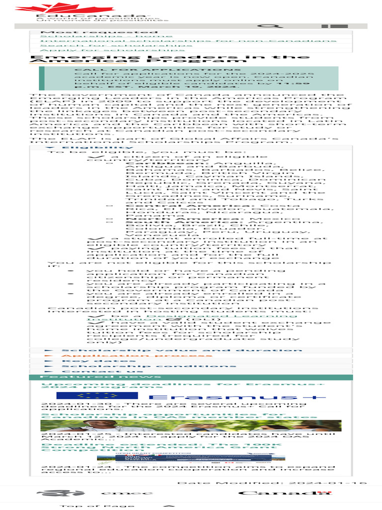 Emerging Leaders in The Americas Program (ELAP) | PDF | Americas | Caribbean