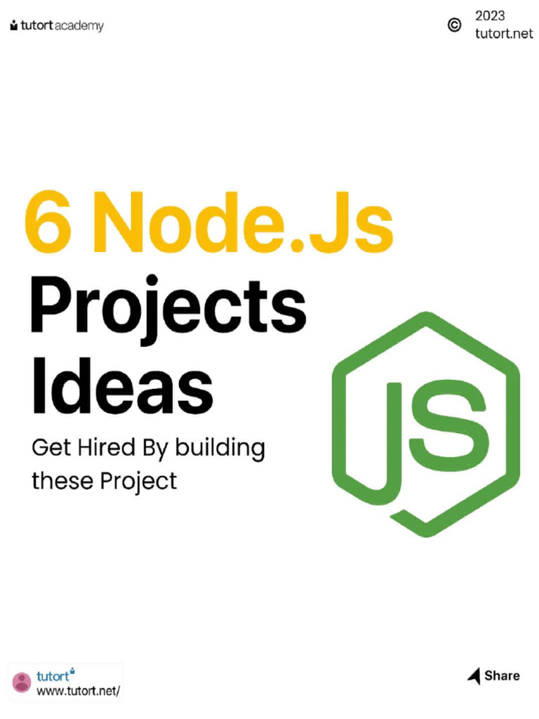 Node Js Projects Ideas 1716042766 | PDF