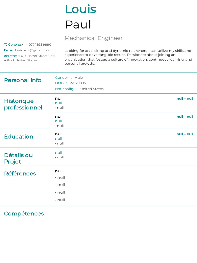 Louis Resume 379 | PDF