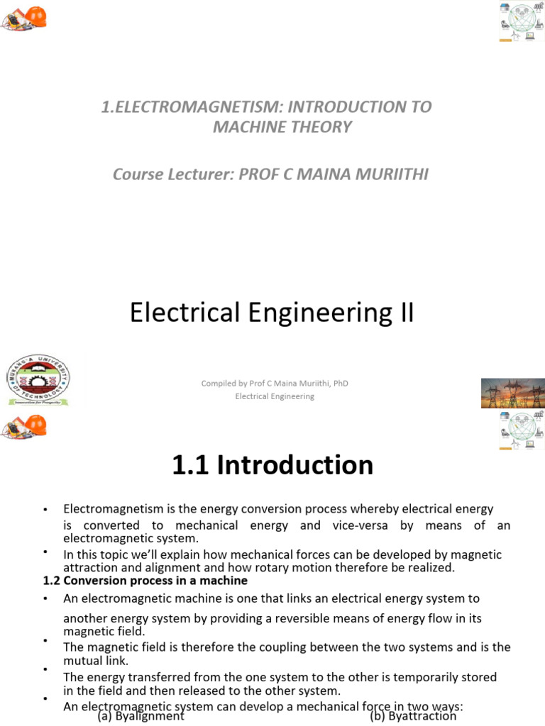 EEE 361 ELECTRICAL ENGINEERING II - PDF - 20241002 - 184233 - 0000 | PDF | Transformer | Inductor