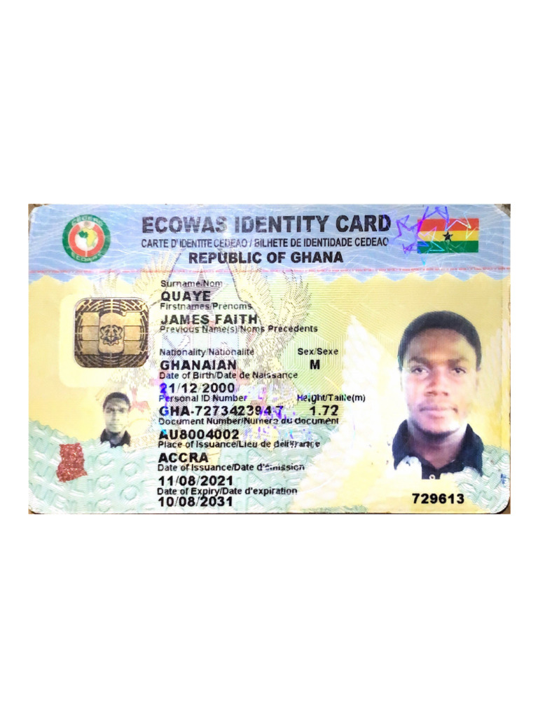 Ecowas Identity Card | PDF