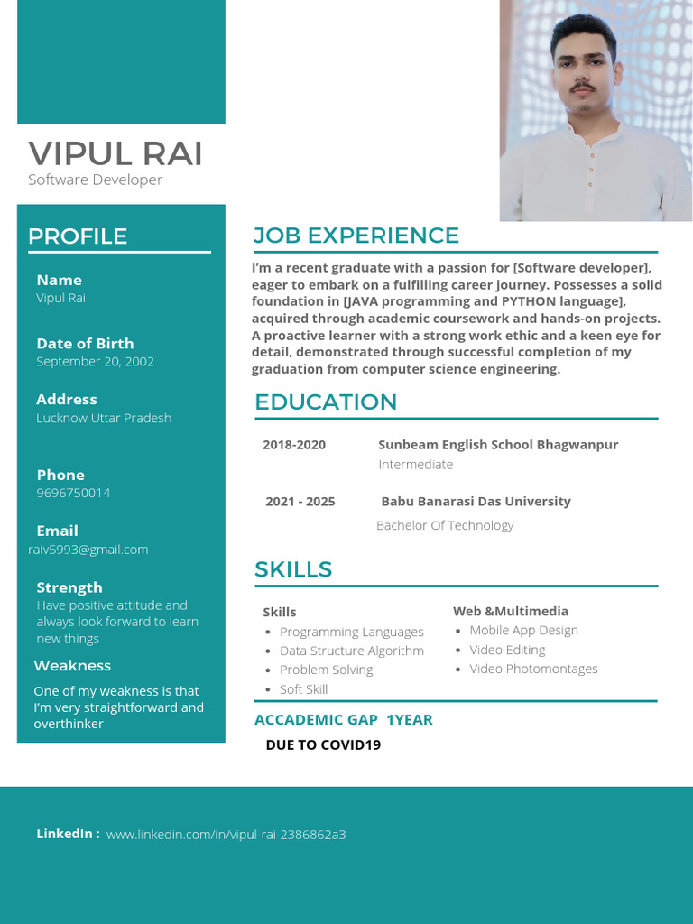 Vipul Rai Resume | PDF | Career & Growth