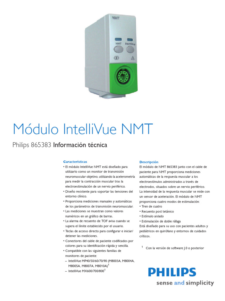 Hoja Tecnica Modulo NMT 865383 | PDF