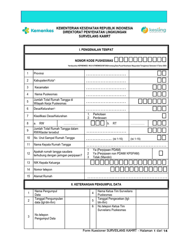 Kuesioner Kamrt Final Fix 30072024 | PDF