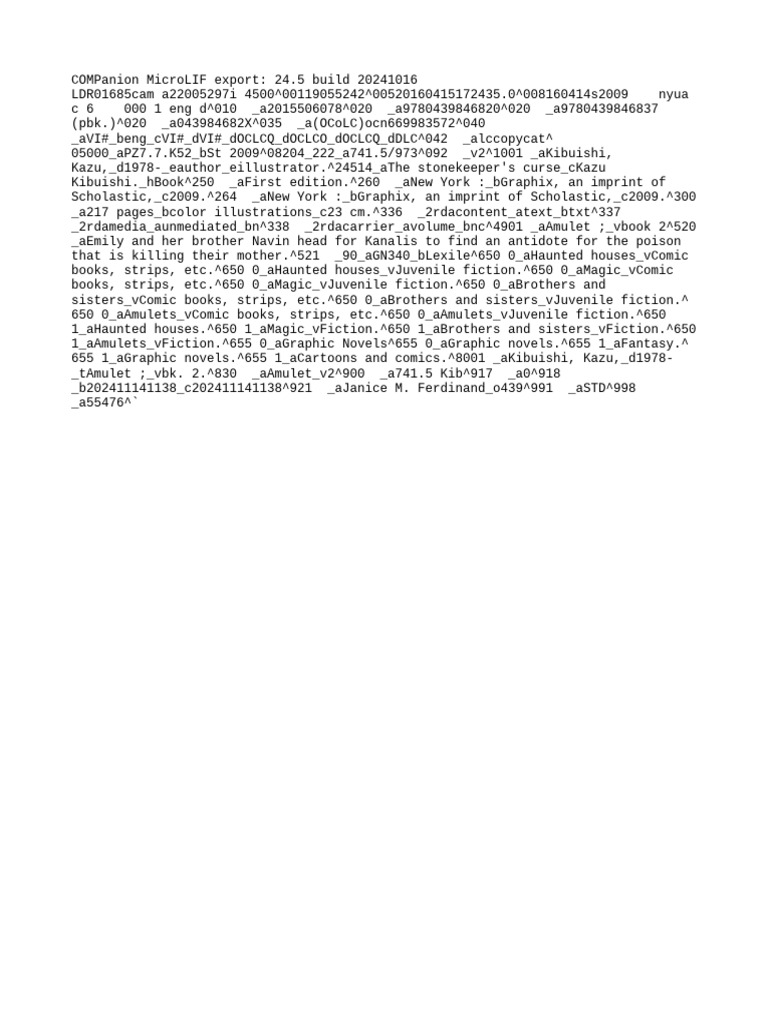 The Stonekeeper's Curse: Amulet Book 2 | PDF