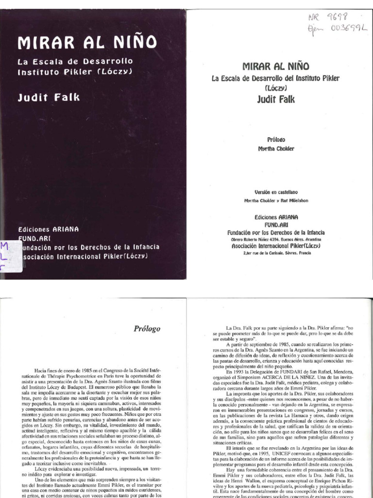 Judith Falk - Mirar Al Niño - 1997 | PDF