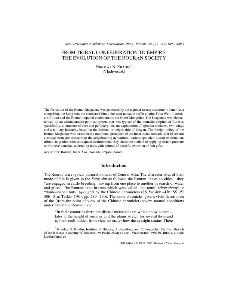 From Tribal Confederation To Empire The | PDF | History