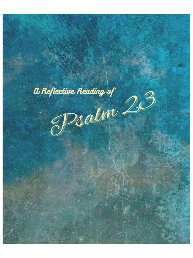 Psalm 23 Reflective Reading Section 1 | PDF | Religious Belief And Doctrine