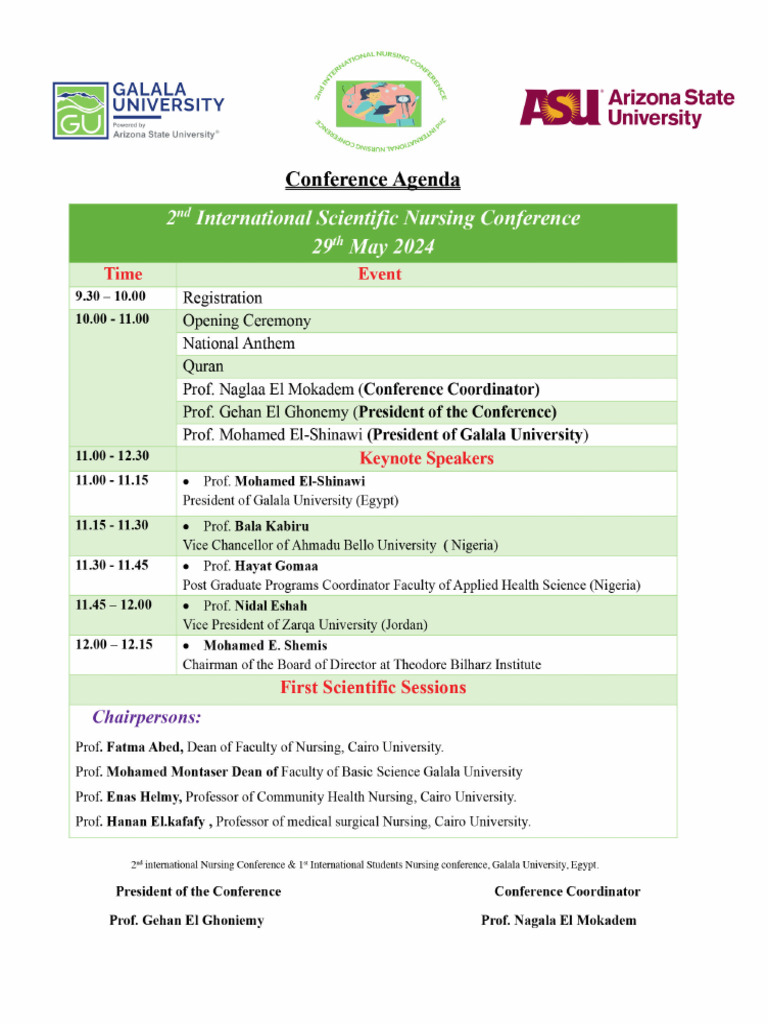 Conference Agenda | PDF