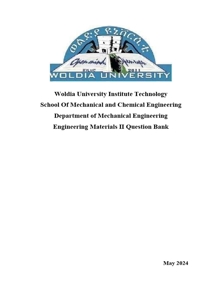 Engineering Materials II Question Bank | PDF | Heat Treating | Cast Iron