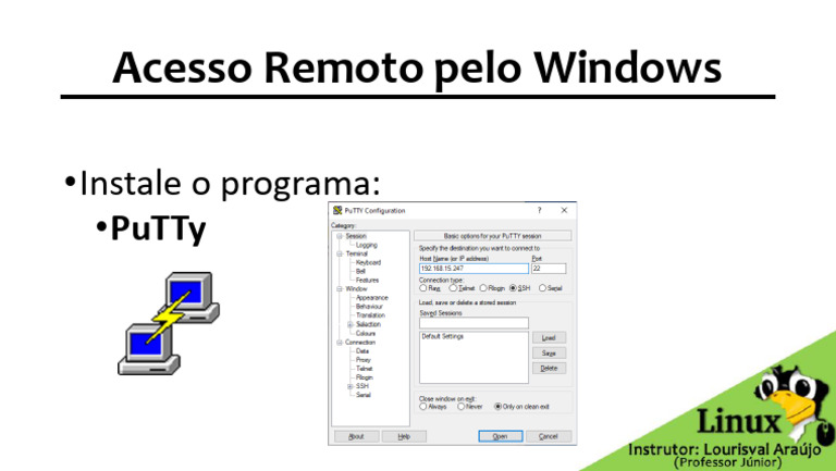 L100-Acesso Remoto de Windows para Linux | PDF | Computadores